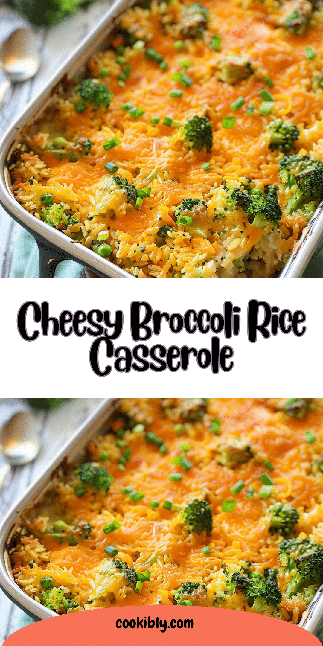 Cheesy Broccoli Rice Casserole - Cookibly