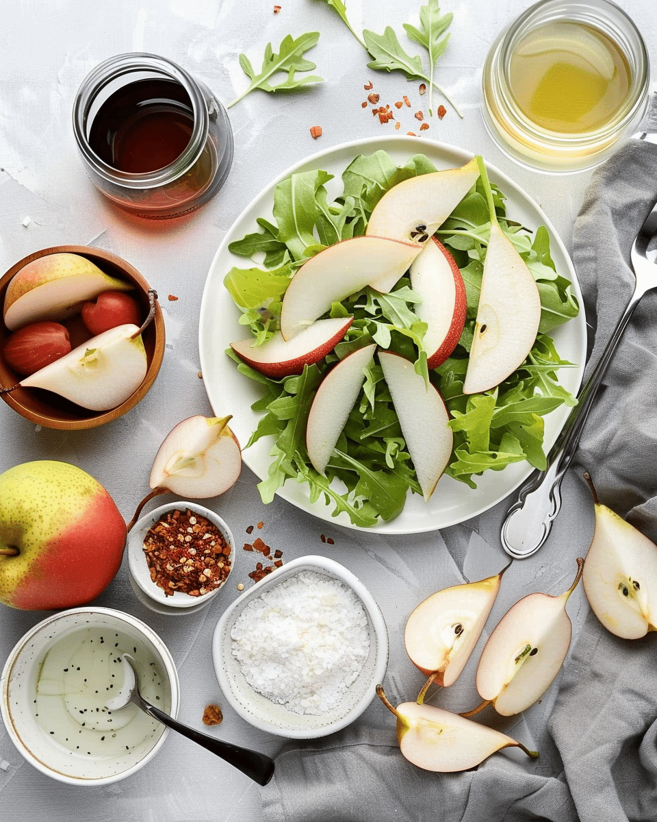 Poached Pear Salad - Cookibly