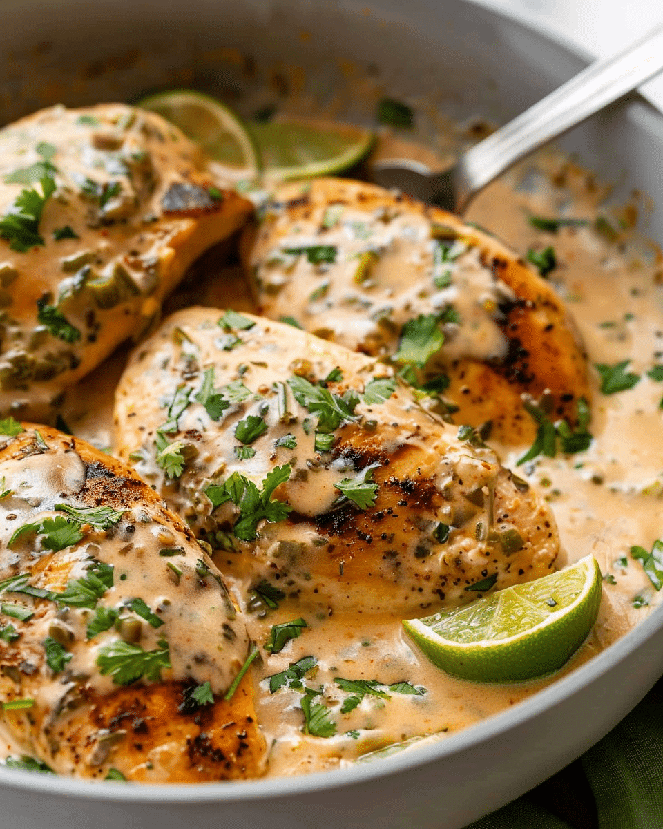 Creamy Cilantro Lime Chicken - Cookibly