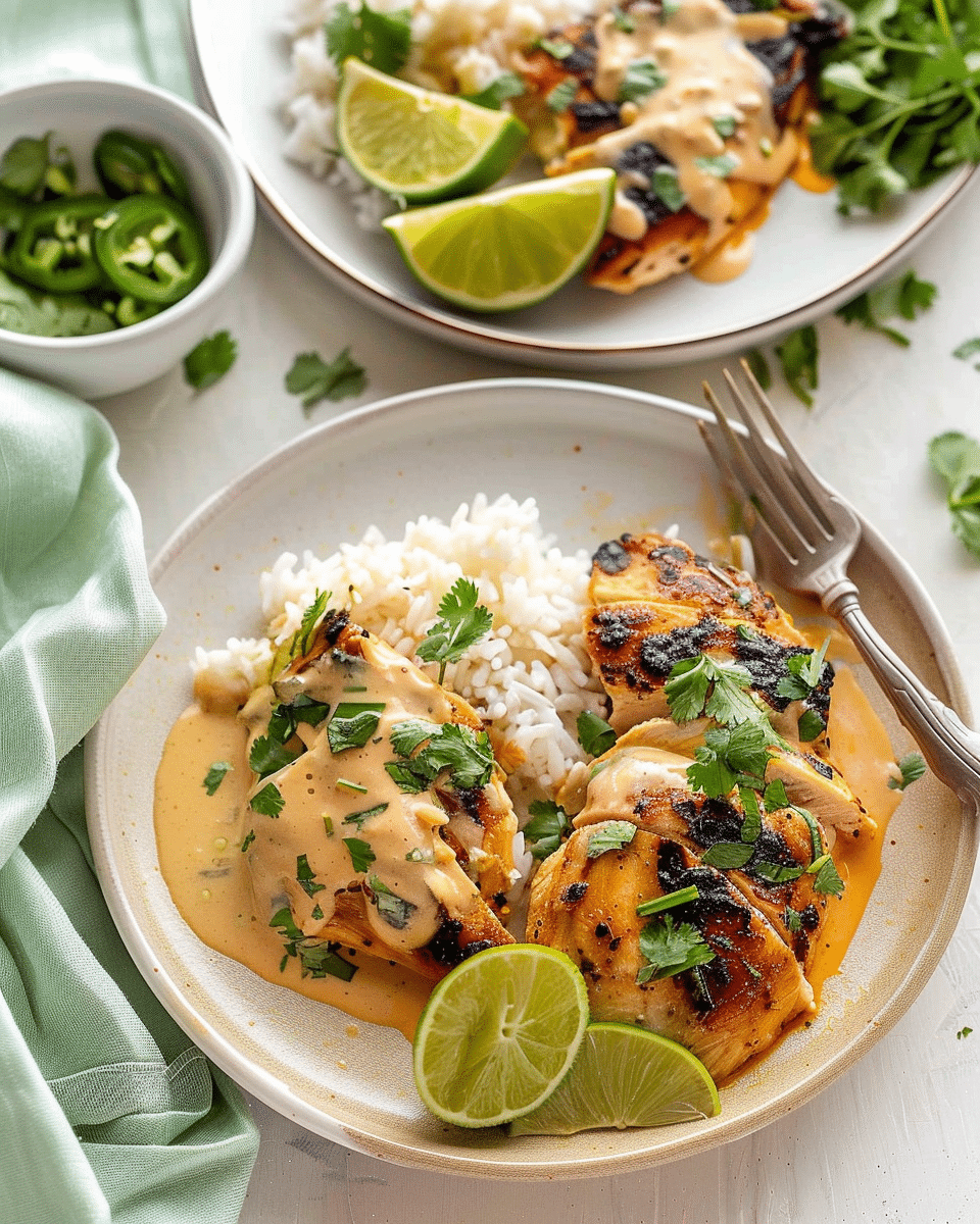 Creamy Cilantro Lime Chicken - Cookibly