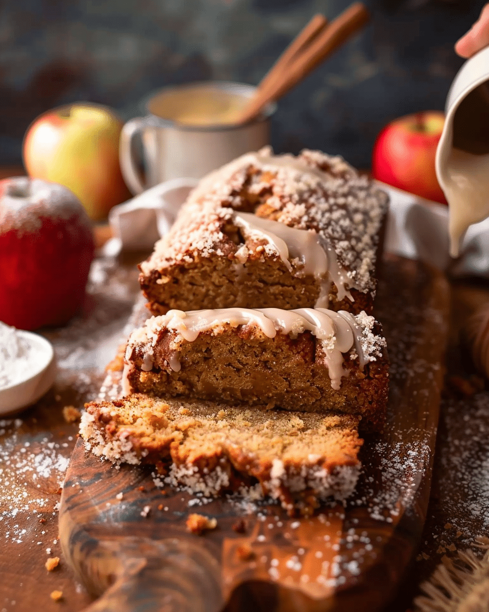 Apple Cider Donut Loaf Cake - Cookibly